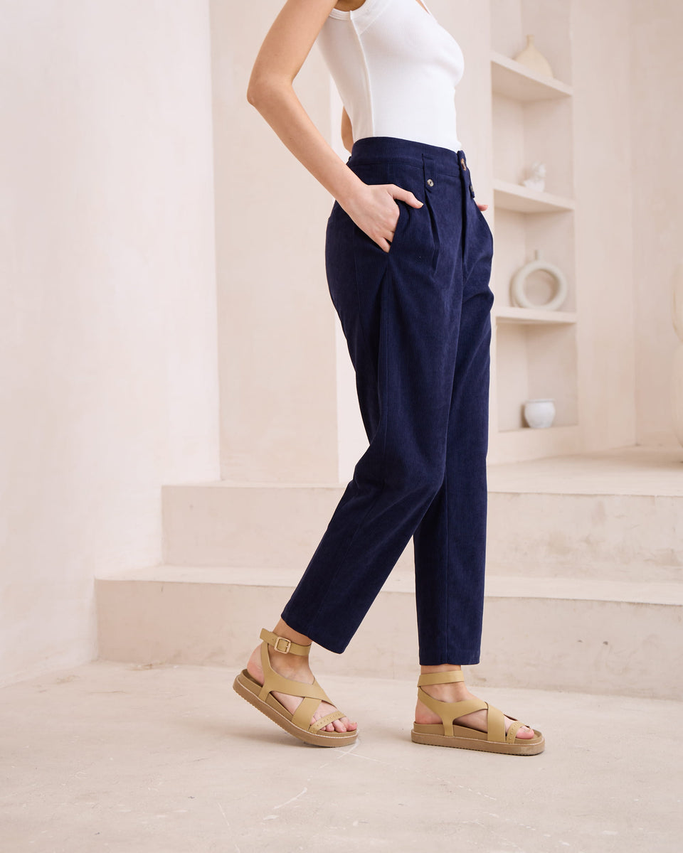 Cia Cord Pants - Navy – Harlos