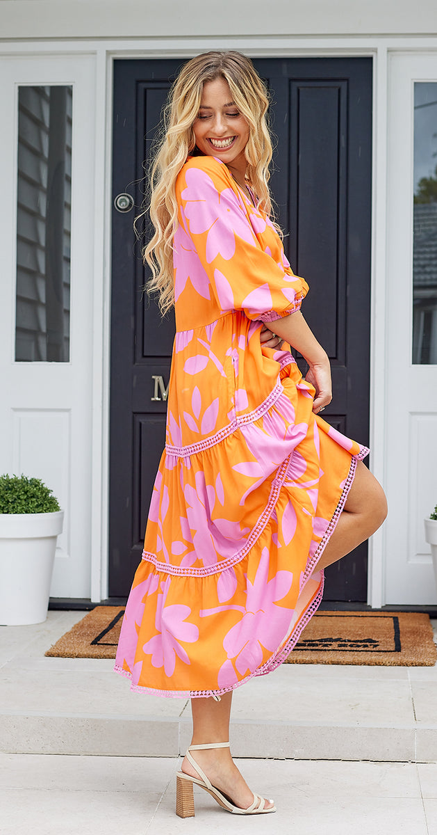 Cya Dress - Lilac Orange – Harlos