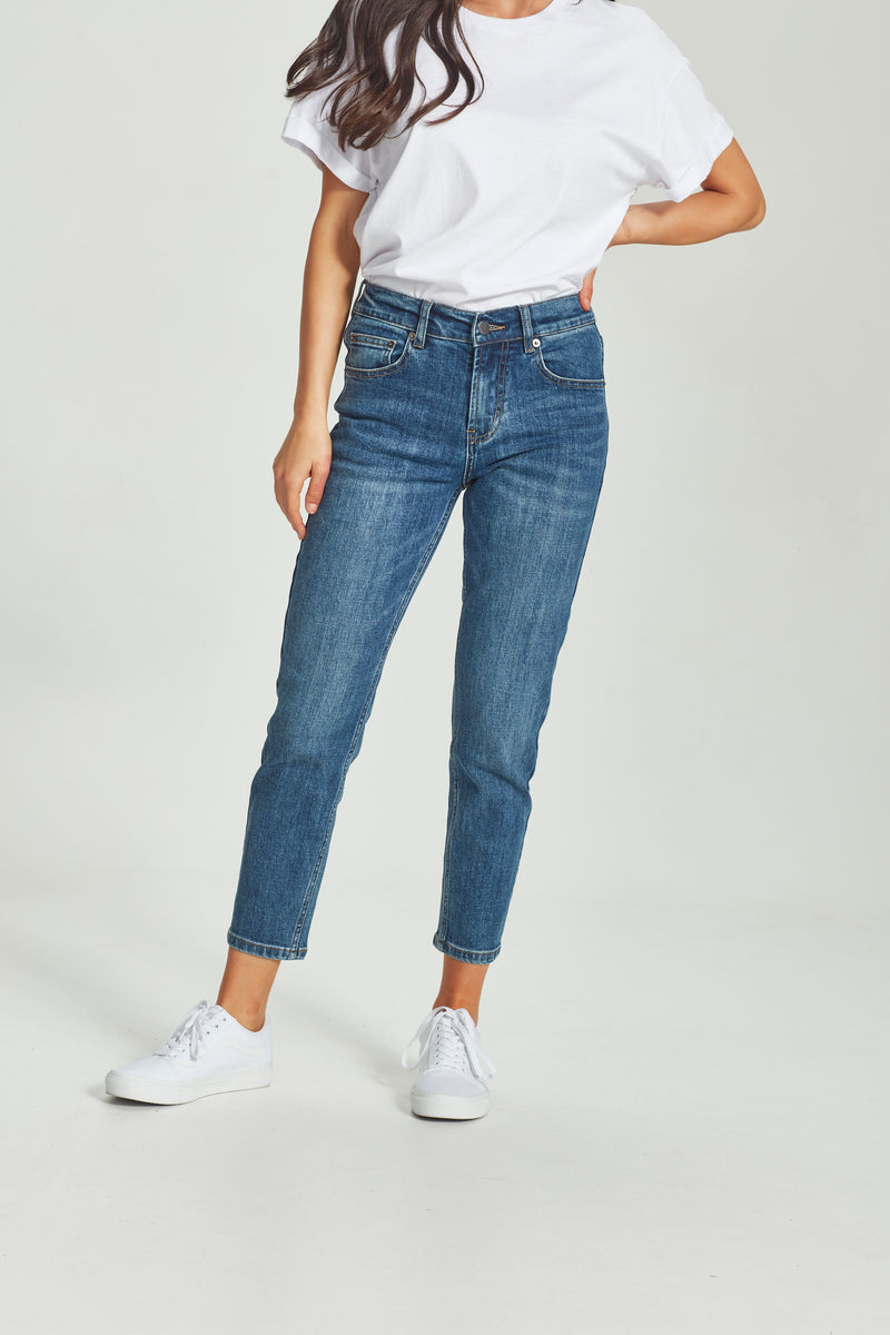 Kailey Short Stuff Jean - Dark Blue – Harlos